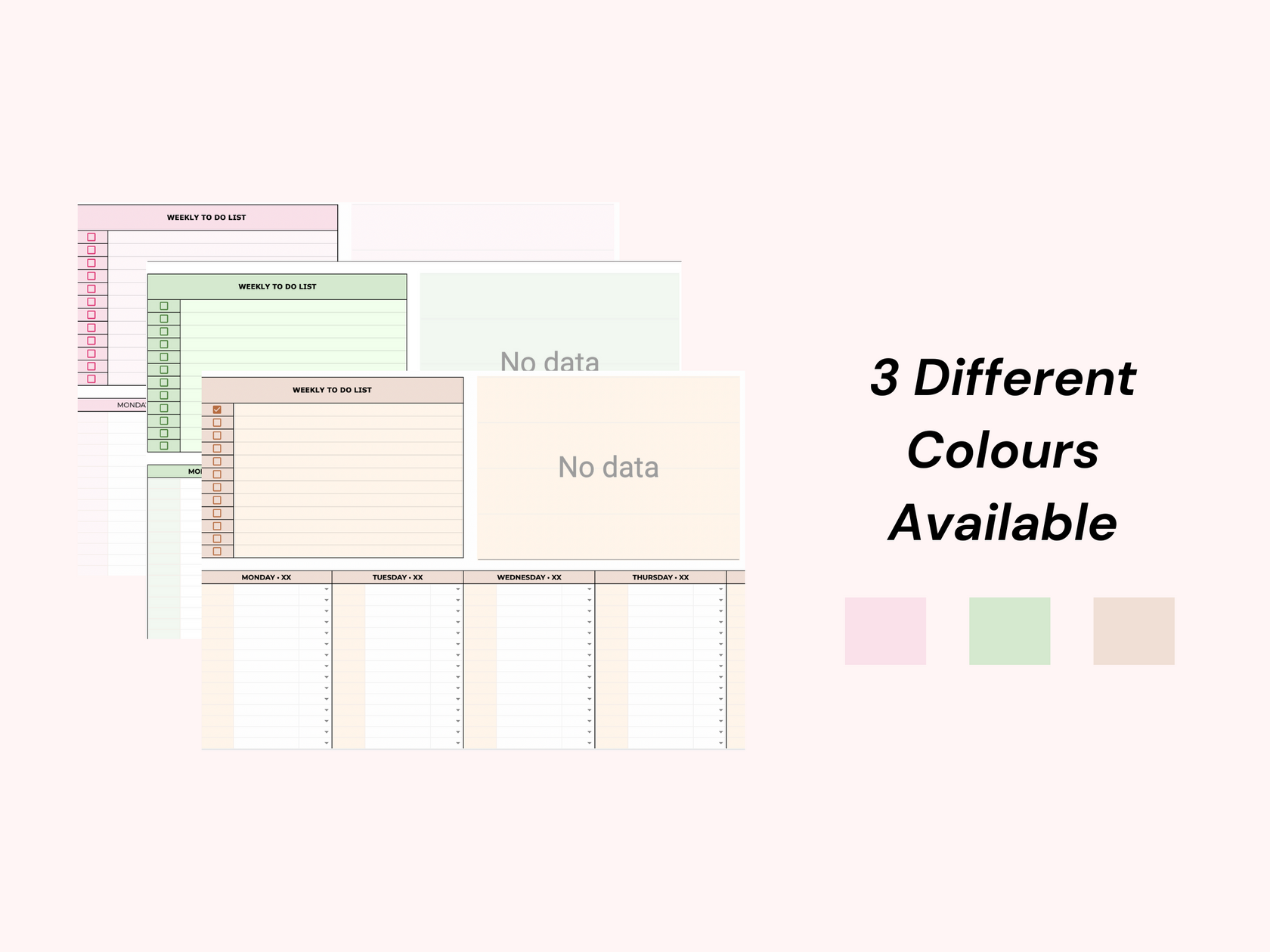 Daily, Weekly & Monthly Time Tracker Spreadsheet – Wellness By Her Shop
