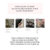 Glow Up Notion Templates | Pink – Wellness By Her Shop