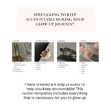 Glow Up Notion Templates | Pink – Wellness By Her Shop